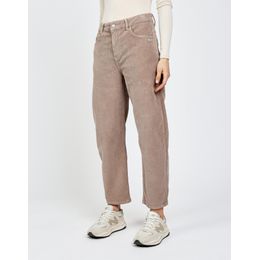 5-Pocket-Jeans Gang "94IDA", Damen, Gr. 28, N-Gr, light taupe, Denim/Jeans, Obermaterial: 98% Baumwolle, 2% Elasthan, Ballonform knöchelfrei, Jeans, cropped
