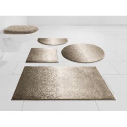 Badematte Grund "Mistral" Gr. 1, braun (champagner, braun), H:20mm, Kunstfaser, Badematten, Badematte, meliertes Design, Ombr&eacute;-Look, auch als 3 teiliges Set, Made in Europe