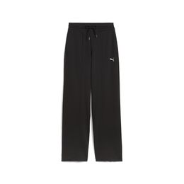 Sporthose Puma "Puma Class Straight Fit High-Waist-Hose Damen", Damen, Gr. L, Normalgr&ouml;&szlig;en, schwarz, Obermaterial: 68% Baumwolle, 32% Polyester; Rippe: 3% Elasthan, 97% Baumwolle; Tasche &ndash; Oben: 100% Baumwolle, unifarben, comfort fit, Hosen Sporthose
