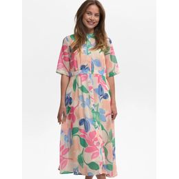 N&uuml;mph Jerseykleid N&Uuml;MPH "N&uuml;mph Dress NUKYNDALL", Damen, Gr. 34, birch, Obermaterial: 100% Polyester, Kleider Jerseykleid