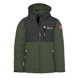 Skijacke Trollkids "KIDS HEMSEDAL SNOW JACKET XT", Kinder, Gr. 98, grün (grün schwarz), Steppware, Obermaterial: 100% Polyester. Futter: 100% Polyester. Wattierung: 100% Polyester, colorblocking, mehrfarbig, normal, mit Klettverschluss, Jacken, Winterjacke