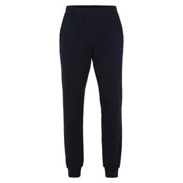 Sweathose Ahorn Sportswear, Herren, Gr. 7XL, EURO-Gr&ouml;&szlig;en, schwarz, 100% Baumwolle, unifarben, lang, Hosen Sweathose, mit kleiner Logo-Stickerei