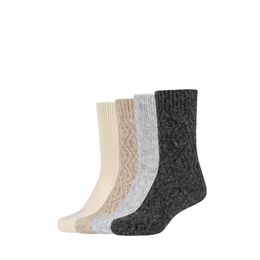 Socken s.Oliver "warm & cozy", Damen, Gr. 39 (42), schwarz (schwarzened pearl), Materialmix, Socken, mit elastischem Bund