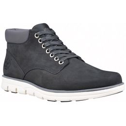 Schn&uuml;rboots Timberland "BRADSTREET MID LACE UP SNEAKER", Damen, Gr. 44,5, schwarz (schwarz, nubuck), Nubukleder, Schuhe Schn&uuml;rboots, Winterstiefel, Schn&uuml;rstiefel, Winterschuhe