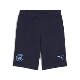 Sporthose Puma "Manchester City FtblEssentials Shorts Herren", Damen, Gr. XXL, Normalgr&ouml;&szlig;en, navy team light blau, 68% Baumwolle, 32% Polyester, unifarben, regular fit, Hosen Sporthose