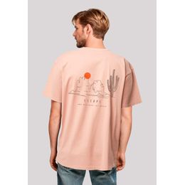 T-Shirt F4NT4STIC "Oversize Escape Discover the World Savannah", Herren, Gr. L, amber, Obermaterial: 100% Baumwolle, oversize, Rundhals, ohne B&uuml;ndchen, Shirts T-Shirt, Discover the World