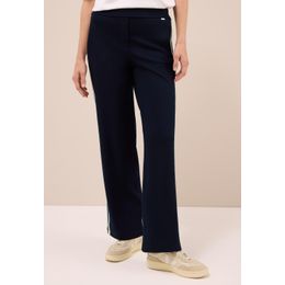 Stoffhose Cecil, Damen, Gr. L, Länge 30, blau (urban dunkelblau), Stoff, 67% Viskose, 28% Nylon, 5% Elasthan, unifarben, loose fit lang, Hosen, High Waist