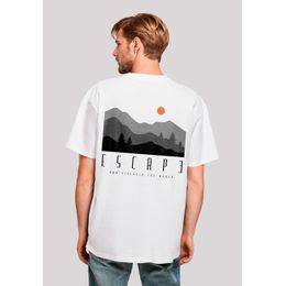 T-Shirt F4NT4STIC "Oversize Escape Discover the World Forest", Herren, Gr. 4XL, weiß, Obermaterial: 100% Baumwolle, oversize, Rundhals, ohne Bündchen, Shirts, Discover the World