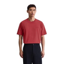 Marc O'Polo T-Shirt MARC O'POLO "aus schwerem Bio-Baumwoll-Jersey", Herren, Gr. L, light carmine, Obermaterial: 100% Baumwolle, unifarben, Basic, relaxed fit, Rundhals, Shirts