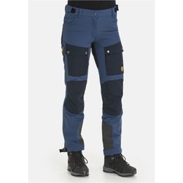 Softshellhose WHISTLER "Anissy", Damen, Gr. 42, EURO-Gr&ouml;&szlig;en, blau (blau, dunkelblau), 65% Polyester, 35% Baumwolle, mehrfarbig, lang, Hosen Softshellhose, mit atmungsaktivem Material