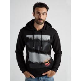 Kapuzenpullover JCC "310212102", Herren, Gr. 4XL, schwarz, Obermaterial: 60% Baumwolle, 40% Polyester, Pullover Sweatshirt Hoodie