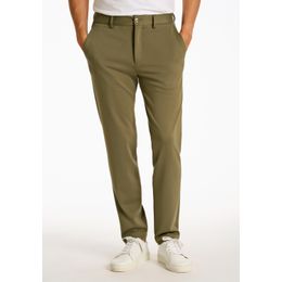 Stoffhose LINDBERGH "LINDBERGH Stoffhose", Herren, Gr. M, grün (olive), Obermaterial: 75% Polyester, 22% Viskose, 3% Elasthan; Futter: 100% Polyester, slim fit, Hosen