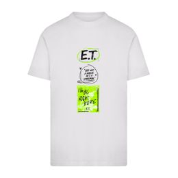 T-Shirt F4NT4STIC "E.T. Unisex He's A Spaceman", Herren, Gr. 4XL, weiß, Obermaterial: 100% Baumwolle, regular fit, Rundhals, ohne Bündchen, Shirts, Official Merch