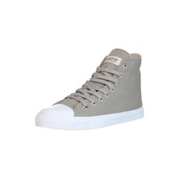 Sneaker Ethletic "White Cap Hi Cut", Gr. 44, grau (frozen olive just weiß), Obermaterial: 100% Baumwolle; Futter: 100% Baumwolle; Decksohle: 100% Baumwolle; Sohle: 100% Naturkautschuk, Schuhe Sneakerboots Canvassneaker Sneaker high, Keine Angabe