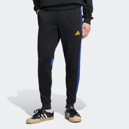 Trainingshose adidas Performance "TIRO ES SW PT", Herren, Gr. L, N-Gr, schwarz, semi lucid blau, crew gelb, Obermaterial: 100% Polyester, Hosen