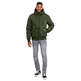 Winterjacke Alessandro Salvarini "ASWeighty", Herren, Gr. L, schwarz olive, Obermaterial: 100% Polyester; Innenseite: 100% Polyester; Futter: 100% Polyester, Jacken Winterjacke, mit weichem Teddyfell innen