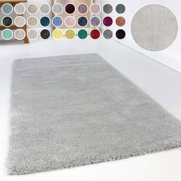 Hochflor-Teppich Esprit "Relaxx ESP-4150" Gr. 6, grau (hellgrau), B:200cm H:25mm L:290cm, Kunstfaser, Teppiche, Wohnzimmer, sehr gro&szlig;e Farbauswahl, weicher dichter Hochflor