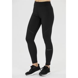 Trainingstights Endurance "Annghone", Damen, Gr. 34, EURO-Größen, schwarz, 77% Polyamid, 23% Elasthan, unifarben, Hosen, mit 4-Wege-Stretch für viel Bewegungsfreiheit