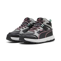 Sneaker Puma "Evolve Trail Sneakers Kinder", Kinder, Gr. 27,5, schwarz (dusky gray pinkscape schwarz pink), Obermaterial: Synthetik, Textil; Futter: Textil; Innensohle: Textil; Laufsohle: Gummi, Schuhe