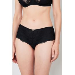 JOOP! Hipster JOOP "Beautiful", Damen, Gr. 42, schwarz, Spitze, Obermaterial: 86% Polyamid, 14% Elasthan, unifarben, körpernah, Unterhosen, florale Spitze, elastischer Bund, feminin