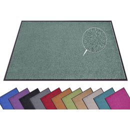 Fu&szlig;matte Hanse Home "Wash & Clean" Gr. 15, gr&uuml;n (olivgr&uuml;n), B:40cm H:7mm L:60cm, Kunstfaser, Teppiche, Fu&szlig;matte, Schmutzfangmatte, T&uuml;rmatte, In- und Outdoor, Teppich, L&auml;ufer, waschbar