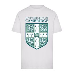 T-Shirt F4NT4STIC "University Of Cambridge Shield", Herren, Gr. L, wei&szlig;, Obermaterial: 100% Baumwolle, regular fit, Rundhals, ohne B&uuml;ndchen, Shirts T-Shirt, Official Merch