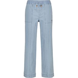 alife and kickin Stoffhose ALIFE & KICKIN "Damen AkinaAK DNM A", Damen, Gr. L, Normalgrößen, blau (light denim washed), 98% Baumwolle, 2% Elasthan, Hosen