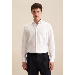 Businesshemd Seidensticker "Regular", Herren, Gr. XL43, normale Ärmellängen, weiß, 100% Baumwolle, unifarben, regular fit, 2-Knopf-Manschette, Hemden, Regular 1/1 Kentkragen Uni