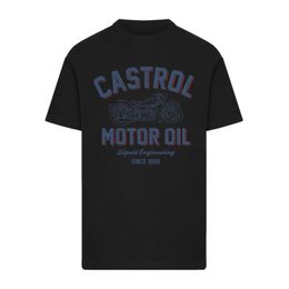 T-Shirt F4NT4STIC "Castrol Liquid Engineering", Herren, Gr. 4XL, schwarz, Obermaterial: 100% Baumwolle, regular fit, Rundhals, ohne Bündchen, Shirts, Official Merch