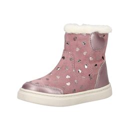 Stiefelette Geox "Geox Stiefelette Leder/Synthetik", Kinder, Gr. 21, rosa (rose), Leder, Synthetik, Schuhe
