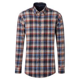 Flanellhemd Casamoda "Casamoda Flanellhemd kariert", Herren, Gr. 4XL, Normalgrößen, rot, 100% Baumwolle, kariert, lässig geschnitten, Hemden