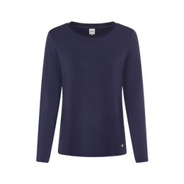 Langarmshirt Brax "Style CARINA L", Damen, Gr. 40, dunkelblau, 96% Modal, 4% Elasthan, Rundhals, Shirts