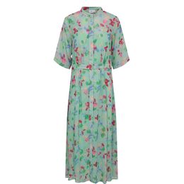 Nümph Jerseykleid NÜMPH "Nümph Dress NUKYNDALL", Damen, Gr. 34, grau (harbor gray), Obermaterial: 100% Polyester, Kleider