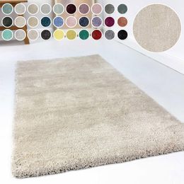 Hochflor-Teppich Esprit "Relaxx ESP-4150" Gr. 1, beige, B:70cm H:25mm L:140cm, Kunstfaser, Teppiche, Wohnzimmer, sehr gro&szlig;e Farbauswahl, weicher dichter Hochflor