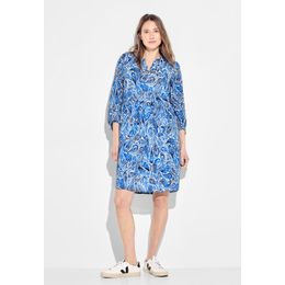 Sommerkleid Cecil, Damen, Gr. XXL (46), US-Größen, weiß (vanilleweiß), Web, 100% Baumwolle, bedruckt, gerade knielang, Rundhals, Bündchen, Kleider Sommerkleid, mit Paisleymuster