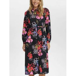 Nümph Jerseykleid NÜMPH "Nümph Dress NUHALLIE", Damen, Gr. 36, caviar, Obermaterial: 97% Viskose, 3% Elasthan, Kleider
