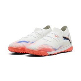 Fußballschuh Puma "FUTURE 8 MATCH TT Fußballschuhe Damen", Gr. 36, schwarz-weiß (weiß schwarz glowing rot), Obermaterial: Textil, Synthetik; Futter: Textil, Synthetik; Innensohle: Textil; Laufsohle: Gummi, Schuhe