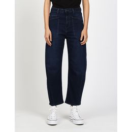Relax-fit-Jeans Gang "94ODINA", Damen, Gr. 28, N-Gr, blau schwarz wash, Denim/Jeans, Obermaterial: 98% Baumwolle, 2% Elasthan, weit, Jeans, mit tiefsitzenden aufgesetzten Taschen vorn