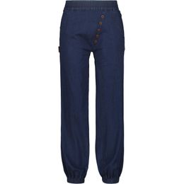 alife and kickin Stoffhose ALIFE & KICKIN "Damen AlexisAK DNM", Damen, Gr. L, Normalgrößen, blau (schwarz denim), 95% Baumwolle, 5% Elasthan, Hosen