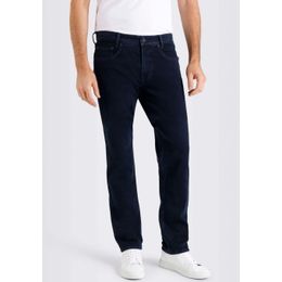 Straight-Jeans MAC "Arne", Herren, Gr. 31, Länge 32, blau (blau, schwarz), Denim/Jeans, Obermaterial: 97% Baumwolle, 3% Elasthan, gerade, Jeans, in gepflegter Optik, mit Stretch