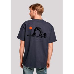 T-Shirt F4NT4STIC "Oversize Escape Discover the World Savannah", Herren, Gr. L, blau (navy), Obermaterial: 100% Baumwolle, oversize, Rundhals, ohne Bündchen, Shirts, Discover the World