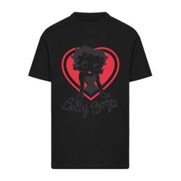 F4NT4STIC Herren T-Shirt "Betty Boop Heart"schwarz, Gr. M, Obermaterial: 100% Baumwolle, Shirts, Official Merch