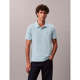 Poloshirt Calvin Klein Jeans "SS CASUAL PIQUE CLASSIC POLO", Herren, Gr. XL, blau (stratosphere), Jersey, Obermaterial: 100% Baumwolle, klassisch normal, Rundhals, eingesetzt angesetztes B&uuml;ndchen, Shirts, Mit Rundhalsausschnitt