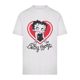 T-Shirt F4NT4STIC "Betty Boop Heart", Herren, Gr. 4XL, weiß, Obermaterial: 100% Baumwolle, regular fit, Rundhals, ohne Bündchen, Shirts, Official Merch