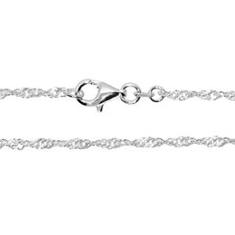 Silberkette OSTSEE-SCHMUCK "OSTSEE-SCHMUCK Kette Singapur 1,8 mm Kette Singapur 1,8 mm" Gr. 42, silber, Halsketten, Damen, 42cm, Silber 925 (Sterlingsilber), L: 42
