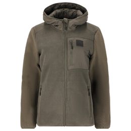 Fleecejacke WHISTLER "Makaloo", Jungen, Gr. 128, grau (dunkelgrau), 100% Polyester, unifarben, ohne Ausschnitt, Jacken Fleecejacke, mit praktischer Brusttasche