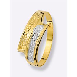 Fingerring Lady Gr. 16, gold (gelbgold 375), Fingerringe, Damen, 16, Gold Metall, Gold, Metall
