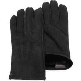 Lederhandschuhe Pearlwood, Damen, Gr. 8,5, schwarz, Materialmix, Handschuhe, atmungsaktiv, Wärmeregulierend, Wind - und Wasserabweisend