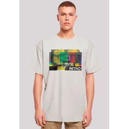 T-Shirt F4NT4STIC "Heroes of Childhood Tao Tao Cassette", Herren, Gr. 4XL, grau (lightasphalt), Obermaterial: 100% Baumwolle, oversize, Rundhals, ohne Bündchen, Shirts, Retro, Heroes of Childhood, TV Serie