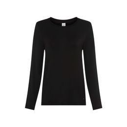 Langarmshirt Brax "Style CARINA L", Damen, Gr. 36, schwarz, 96% Modal, 4% Elasthan, Rundhals, Shirts